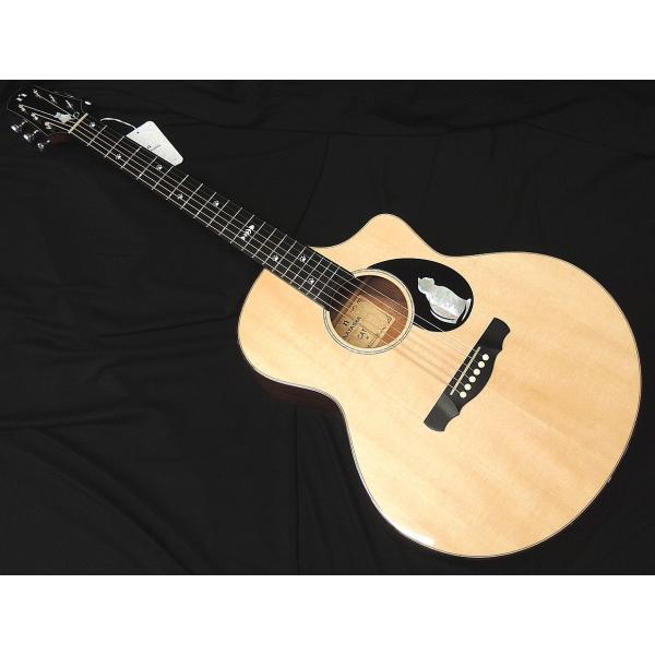 モデル名が示すように、猫のシンボルが特徴のCAT。基本的なスペックはJC-1同じで、見た目のファンシーさとは裏腹にサウンドとクオリティはトップクラス。JC-1との違いは、ヘッドと指板に施された猫をモチーフとしたインレイです。猫のシルエットが...