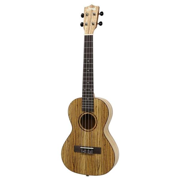 沖縄・離島以外送料無料!!不規則な縦縞杢目が特徴のゼブラウッドをボディ材に使用した個性的なルックスのウクレレです。ボディバインディング・サウンドホールバインディングには鼈甲カラーの装飾を施してあり、華やかさと落ち着きを併せ持った上品な仕上が...