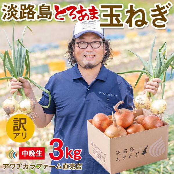 名称：淡路島産 玉ねぎ とろ甘内容量：訳アリ 3kg保存方法：直射日光のあたらない風通しのよい場所で２週間以内に消費することを推奨します。生産地：淡路島訳アリ：規格外サイズ、変形、皮剥け、キズ有 が混在する場合があります商品紹介文四方を海で...