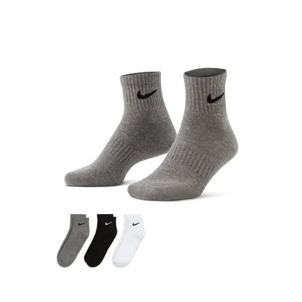 NIKE(ナイキ) エブリデイ クッションド トレーニング アンクル ソックス (3足) SX7667 Col.964 ホワイトブラック（EC）ギフト使用はご注意ください★パッケージに汚れ等がある場合有りナイキ エブリデイ クッションド ソ...