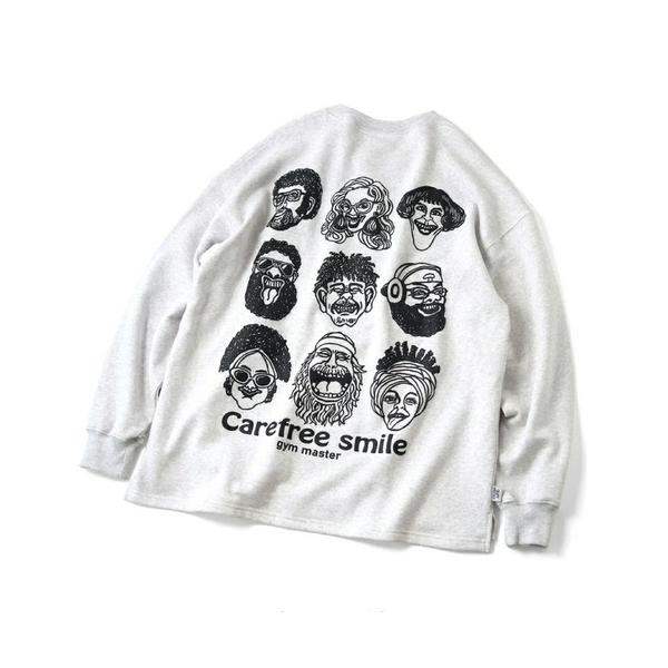 gymmaster(ジムマスター) 10.3oz carefree smile スウェットビッグTee G621780 Col.02 26年春夏モデル
