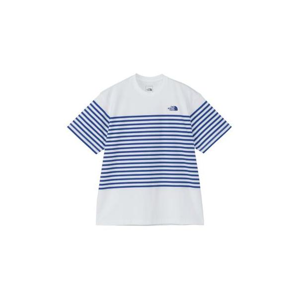 THE NORTH FACE(ザ・ノース・フェイス) ショートスリーブ パネル ボーダーティー（メンズ）NT32406 EC肌触りのよいコットンと、速乾性を持つリサイクルポリエステルを使用した、ボーダー柄のニット生地のTシャツ。左胸と背面に...