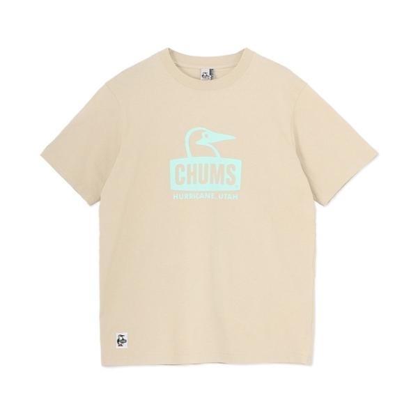 CHUMS(チャムス) Booby Face T-Shirt  CH01-2736 Col.G110 Greige x Ice Green 26年春夏モデル