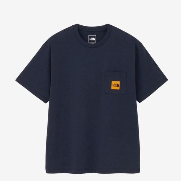 THE NORTH FACE(ザ・ノース・フェイス) S/S Square Logo Pocket Tee ショートスリーブスクエアロゴポケットティー（メンズ） NT82541 Col.UN アーバンネイビー 26年春夏モデル
