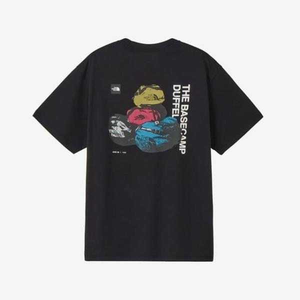 THE NORTH FACE(ザ・ノース・フェイス) S/S Base Camp Duffel Graphic Tee ショートスリーブベースキャンプダッフルグラフィックティー NT32647 Col.K ブラック 26年春夏モデル