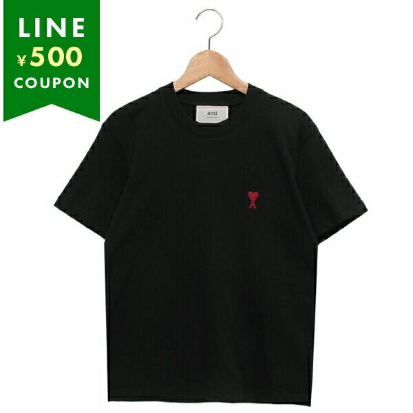 アミパリス Tシャツ カットソー アミ ドゥ クール ブラック メンズ レディース ユニセックス AMI PARIS BFUTS035U724 001 AMI DE COEUR ORGANIC COTTON JERSEY BLACK ハート...