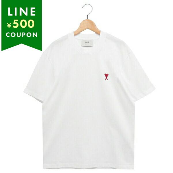 アミパリス Tシャツ カットソー アミ ドゥ クール ホワイト メンズ レディース ユニセックス AMI PARIS BFUTS035U724 100 AMI DE COEUR ORGANIC COTTON JERSEY WHITE ハート...