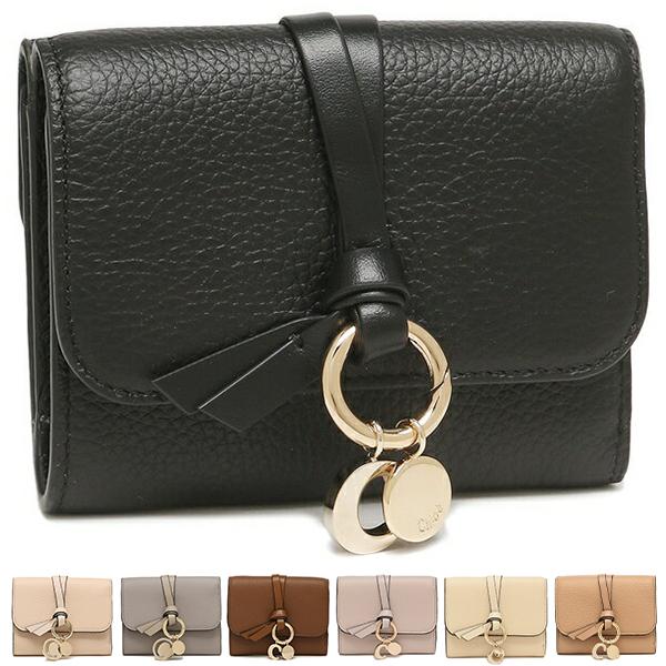 クロエ 三つ折り財布 アルファベット レディース CHLOE CHC17AP945H9Q ALPHABET COMPACT WALLET ミニ財布 無地CHLOE（クロエ）の3つ折り財布が入荷しました☆フラップにあしらったストラップ＆ブラン...