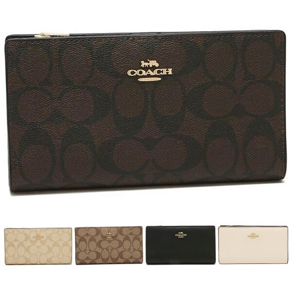 コーチ アウトレット 長財布 レディース COACH C8329COACH（コーチ）の長財布が入荷しました☆落ち着いた配色のシグネチャー柄を全体にあしらったロングウォレット。立体的なメタルロゴが上品な華やぎを演出します。豊富なカードスロット...