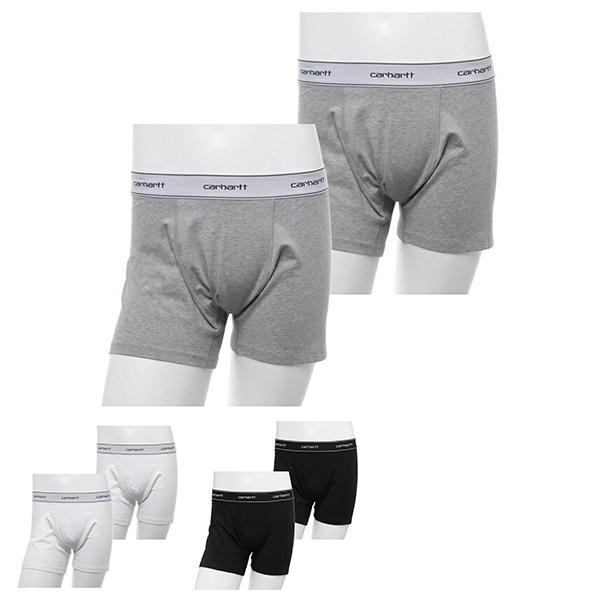 カーハート インナー Carhartt WIP コットントランクス 2枚セット メンズ I029375 COTTON TRUNKS ウエストバンドにロゴがプリントされた、シンプルなデザイン。洗い替えに便利な2枚セットでご用意しました。世代を...