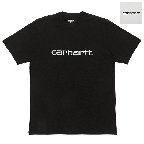 カーハート Tシャツ カットソー ショートスリーブ スクリプトTシャツ ロゴ メンズ レディース ユニセックス Carhartt WIP I035700 SS SCRIPT T-SHIRT・カラー：(1)WHITE BLACK(00A) ホ...