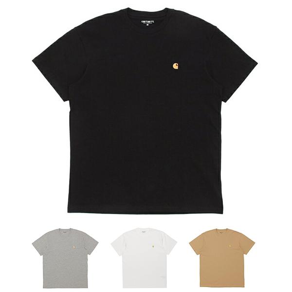 カーハート Tシャツ カットソー ショートスリーブチェイスTシャツ メンズ Carhartt WIP I026391 SS CHASE T-SHIRT・カラー：(1)BLACK GOLD(00F) ブラック , (2)GREY HEATHE...