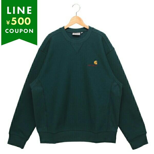 カーハート スウェット アメリカンスクリプトスウェットシャツ グリーン メンズ Carhartt WIP I025475 2M1 AMERICAN SCRIPT SWEAT MALACHITE Carhartt WIP I025475Car...