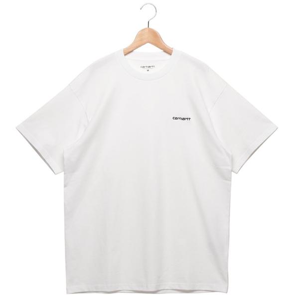 カーハート Tシャツ カットソー ショートスリーブ スクリプトエンブロイダリーTシャツ ロゴ ホワイト ブラック メンズ レディース ユニセックス Carhartt WIP I030435 00A SS SCRIPT EMBROIDERY ...