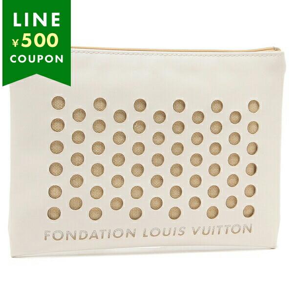 フォンダシオン ルイヴィトン クラッチバッグ ポーチ ホワイト メンズ レディース ユニセックス FONDATION LOUIS VUITTON 2000000023533 WHITE CLUTCH WHITE ロゴ FONDATION L...