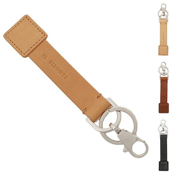 イルビゾンテ キーホルダー キーリング メンズ IL BISONTE SKH114POX001 SKH114PVX001IL BISONTE（イルビゾンテ）のキーホルダーが入荷しました☆ナチュラルカラーのレザータグにブランドロゴエンボスの陰...