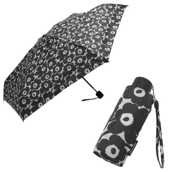 マリメッコ 折り畳み傘 雨傘 ウニッコ 花柄 ブラック ホワイト メンズ レディース ユニセックス MARIMEKKO 093719 190 MINI MANUAL UNIKKO UMBRELLA WHITE BLACK MARIMEKKO...