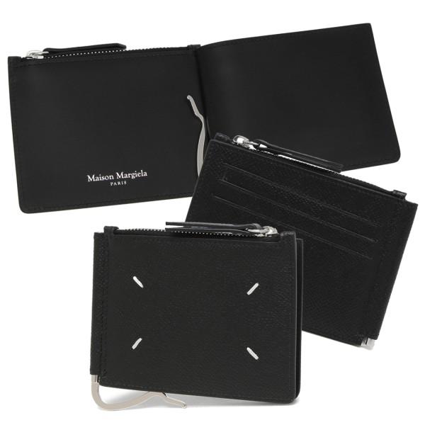 メゾンマルジェラ 二つ折り財布 マネークリップ コインケース ブラック メンズ Maison Margiela SA1UI0018 P4745 T8013 BIFOLD WALLET WITH C BLACK Maison Margiela...