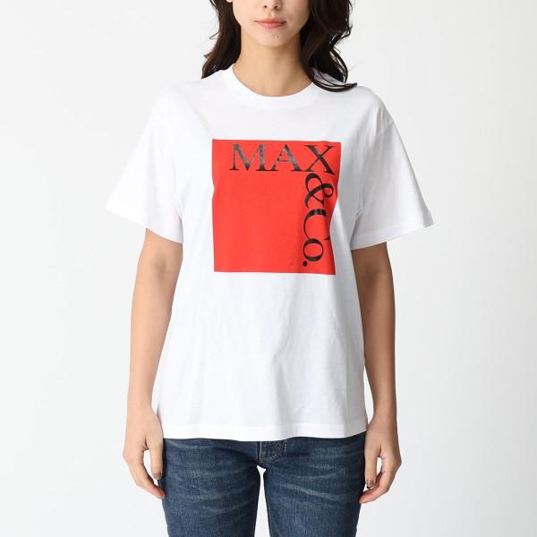 マックスマーラ Tシャツ カットソー ガールズ ホワイト レディース MAX MARA MAX&amp;Co MX0005 MX057 MX10C KIDS MX0005 WHITE RED Max Mara MX0005Max Mara（...