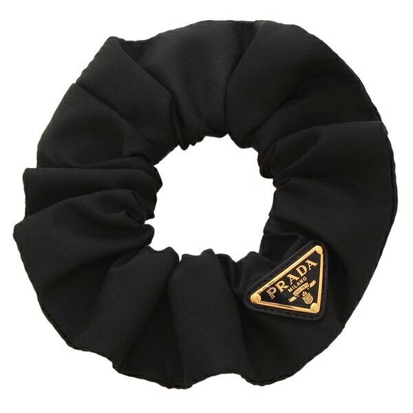 【訳ありアウトレット】プラダ ヘアアクセサリー リナイロン シュシュ ブラック レディース PRADA 1IF015 2DMI F0632 REーNYLON BALCK・カラー：BALCK・サイズ：約横14cm×縦14cm-・重量：約20g...