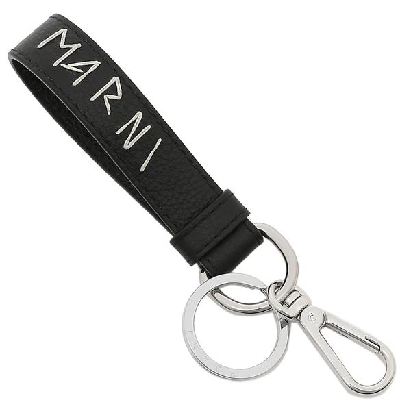 マルニ キーホルダー キーリング キーホルダー ロゴ ブラック メンズ レディース ユニセックス MARNI PCMI0018A2 P6533 00N99 KEY HOLDER BLACK バッグチャーム MARNI PCMI0018A2M...