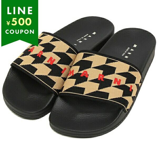 マルニ サンダル ベージュ レディース MARNI SAMS015402 P4556 ZO423 KNIT MARNIGRAM SLIDE SILK WHITE BLACK RED MARNI SAMS015402MARNI（マルニ）のサン...