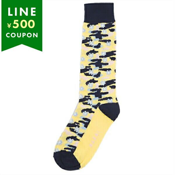 マルニ 靴下 ソックス イエロー ネイビー マルチ レディース MARNI SKMC0150Q0 UFC125 FLY06 SOCKS ENDIVE MARNI SKMC0149Q0MARNI（マルニ）の靴下が入荷しました☆手書き風の模様に...