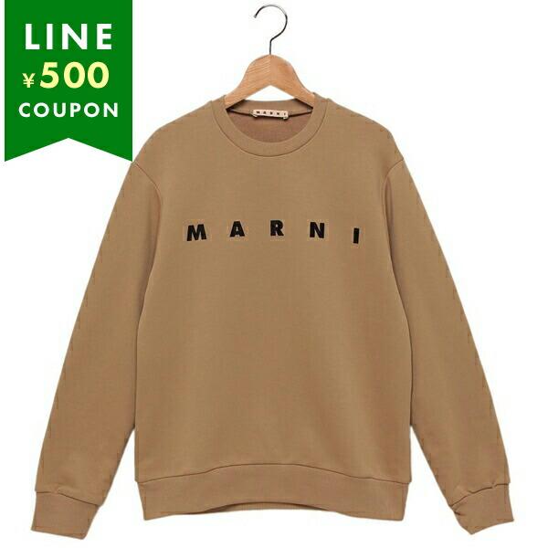 マルニ 子供服 スウェット ロゴプリント ブラウン キッズ MARNI M01612 M00V0 0M715 BEIGE MARNI M01612MARNI（マルニ）の子供服が入荷しました☆落ち着いた雰囲気の配色に、ブランドロゴでアクセント...