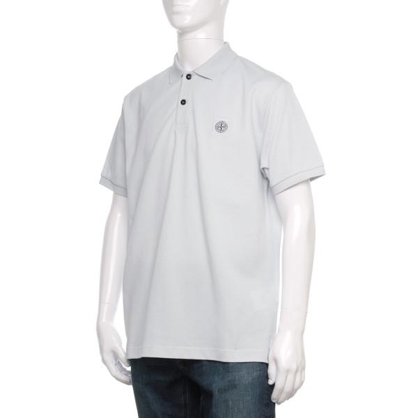 ストーンアイランド Tシャツ カットソー Compassパッチ ポロシャツ ブルー メンズ STONE ISLAND K1S15 220002R S0039 V0041 50/2 ORGANIC COTTON PIQUE SKY BLUE ...