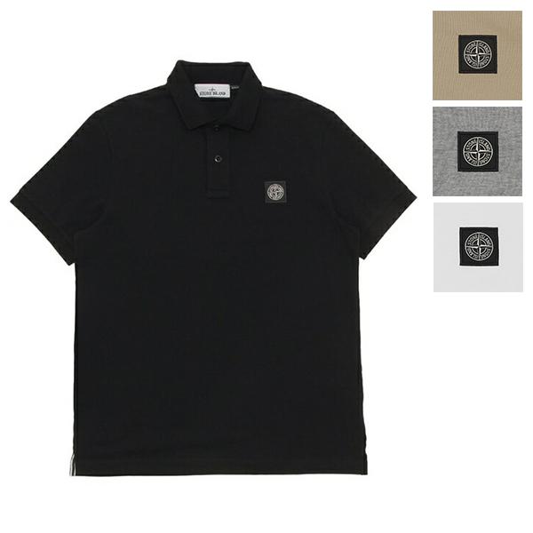 ストーンアイランド Tシャツ カットソー Compassパッチ ポロシャツ メンズ STONE ISLAND K1S15 22002SC S0017 ORGANIC COTTON ELASTANE PIQU?・カラー：(1)BLACK(V0...