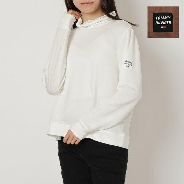 トミーヒルフィガー Tシャツ カットソー トレーナー　スウェット プルオーバー レディース TOMMY HILFIGER TP3T1009 SPORT FRENCH TERRY COWL NECK LOGO SLEEVE PULLOVER ...