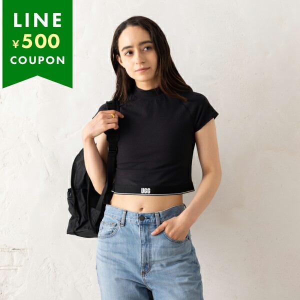 アグ Tシャツ カットソー トリナ ブラック レディース UGG 1152860 BLK TRINA LOGO SHORT SLEEVE TOP BLACK UGG 1152860UGG（アグ）のTシャツが入荷しました☆シックなカラーに裾部...