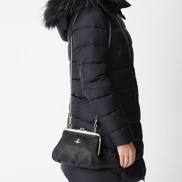 ヴィヴィアンウエストウッド ハンドバッグ ショルダーバッグ グラニー がま口 ブラック レディース VIVIENNE WESTWOOD 52020003 L001N N402 GRANNY FRAME PURSE BLACK VIVIENN...