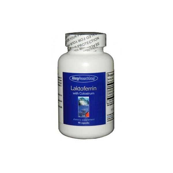 こちらの商品は一度のご利用を2本まででお願い致します。■英文商品名：Laktoferrin with Colostrum 90 Vegetarian Caps ■ブランド：AllergyResearch(アレルギーリサ−チ） ■成分量（1カ...