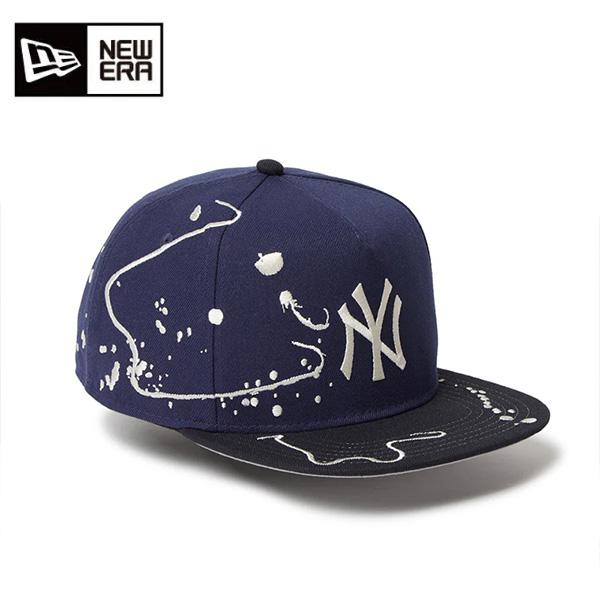 【商品名】：5-Panel Square Visor Dripping ニューヨーク・ヤンキース ライトネイビー ネイビーバイザー【品番】：14668190【カラー】：ネイビー/ライトネイビー【サイズ】：ONE SIZE (57.7 - 6...