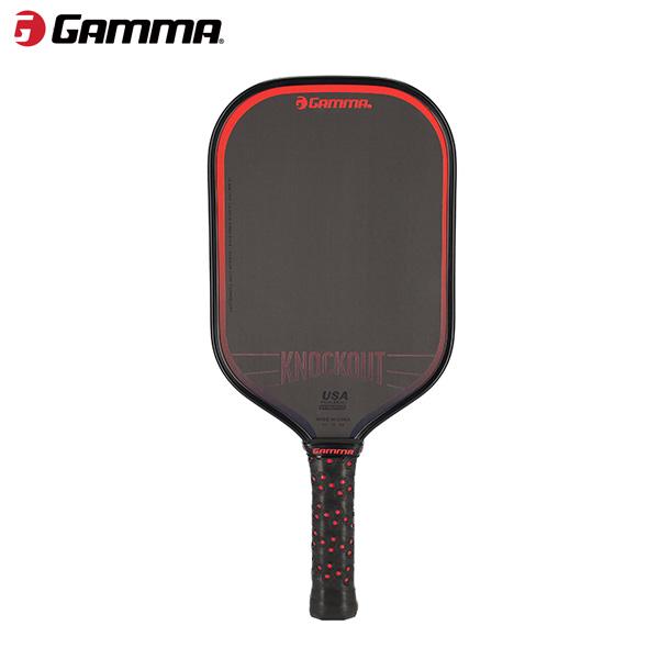 【商品名】  GAMMA PICKLEBALL PADDLE　KNOCKOUT 16（ノックアウト）【カラー】 ブラック【重量】 238ｇ【パドル厚さ】 16mm【グリップの長さ】 14cm【グリップサイズ】 4-1/8”【グリップ】 GA...