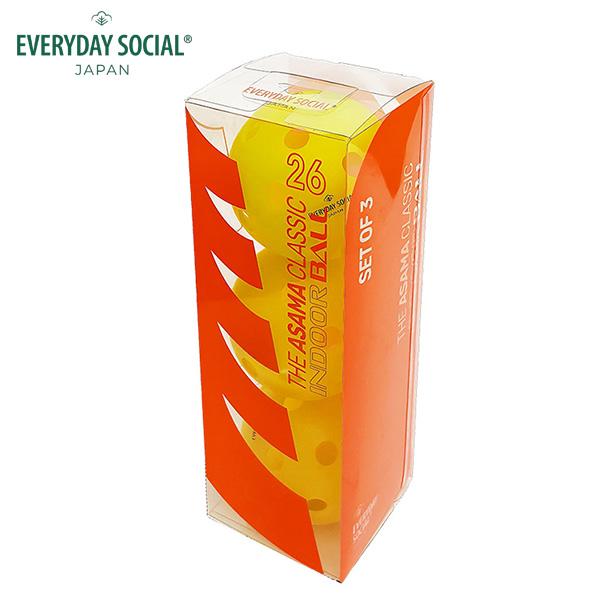 【商品名】 THE ASAMA CLASSIC 屋内用ボール 26穴【カラー】 黄色【数量】 3個入り【素材】 PE【サイズ】 73.7-74mm【重量】 25.5g±0.5g【生産国】中国【備考】こちらの商品は他の通販サイトと在庫共有して...