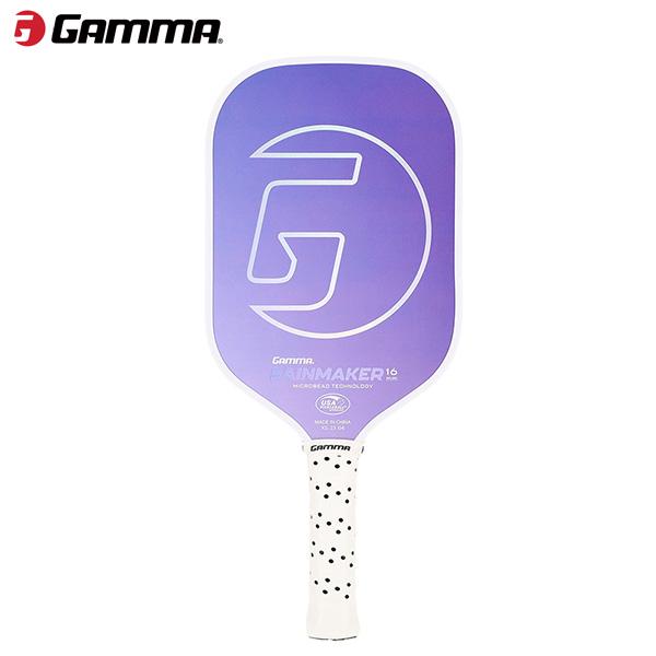 【商品名】  GAMMA PICKLEBALL PADDLE　MICROBEAD RAINMAKER 16【カラー】 パープル【重量】 232ｇ【パドル厚さ】 16mm【パドル長さ】 422mm【パドル幅】 187mm【グリップの長さ】 1...
