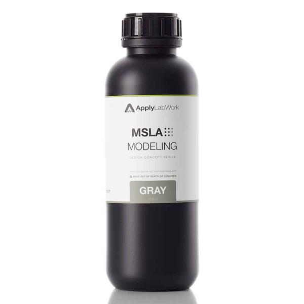 ApplyLabWork LCD光造形 3Dプリンター（MSLA LCD PrintersI用) モデリングレジン（Modeling Gray） 1Kg米国のレジンメーカーApplyLabWork社のMSLA LCD PrintersI用M...