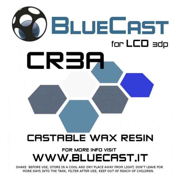 BlueCast Cr3aレジン　光造形 LCD / DLP 3Dプリンター用■パープル■0.5kg■波長：405nm■BlueCast標準として一貫したキャスト品質■対応機種： 光造形方式LCD / DLP プリンターWanaho D7、...