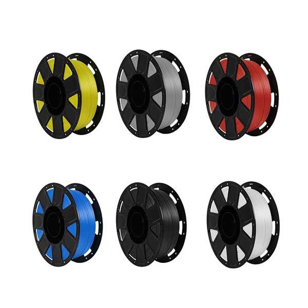 ■フィラメント径：1.75 mm■重量：1,000g■推奨プリント温度：195 ? 220°C■カラー：ホワイト/ブラック/グレー/レッド/ブルー/イエロー■ノズルが詰まりにくい、スムーズな印刷アップグレードされた原材料で、フィラメントの送...
