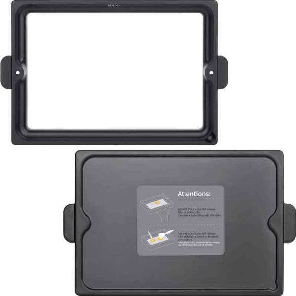 ELEGOO SATURN-S MSLA 4K 9.1 インチ 用レジンタンク（VAT) スペアーパーツ【正規販売代理店】■Saturnプリンター用FEPフィルムが取り付けたオリジナルレジンタンクです。■陽極酸化アルミ製と耐久性に優れた設計...