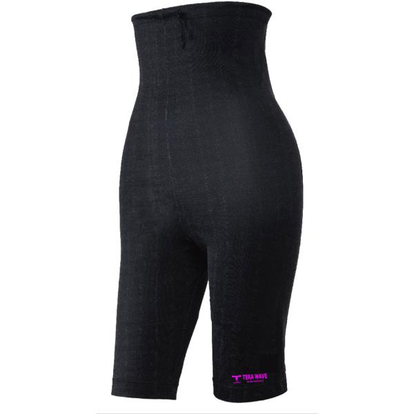 TERA WAVE リカバリーウェア ハイウェストスパッツ/日本製/テラヘルツ超遠赤外線/PEACHTECH〓?素材/冷感タイプTERAX COOL素材/ウエスト61~94cm/男女兼用 ...