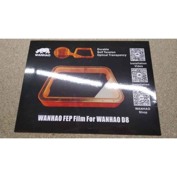 WANHAO  duplicator D8 光造形式 3Dプリンター用FEPフィルム