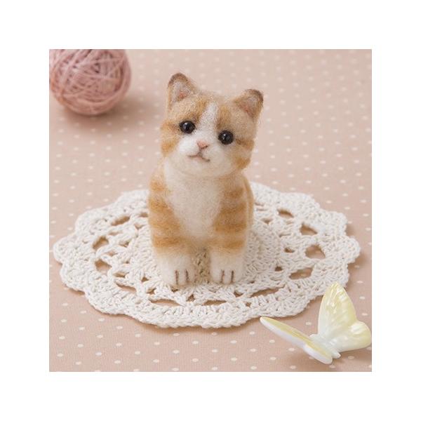 ハマナカ　アクレーヌでつくる茶トラのこねこ　H441-512