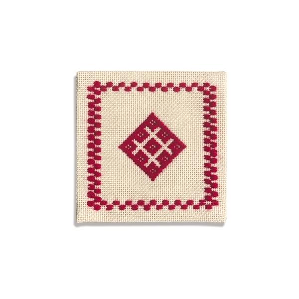 オリムパス　こぎんスターターキット　コースター（赤）　こぎん18