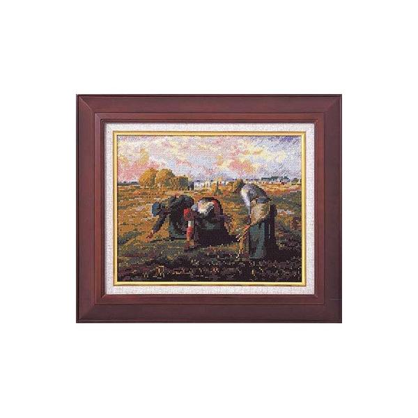 オリムパス　クロスステッチ　ししゅうキット　アートギャラリー　「落穂拾い」　ミレー作　7028