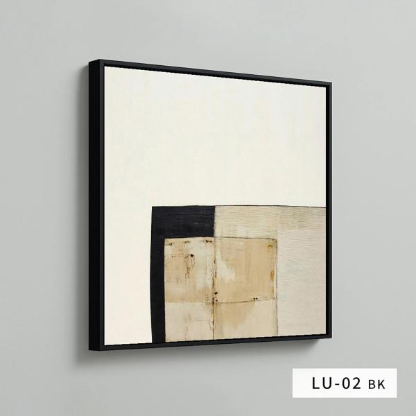 【サイズ】 W320×H320×D28mm 約500g【素材】　ナチュラルウッド・キャンバス・ティースハンガー空間に余白と洗練を。北欧スタイルの抽象アートミニマルで落ち着いた色合いが魅力の、北欧テイストのデザインアート「LUMIRA（ルミラ...