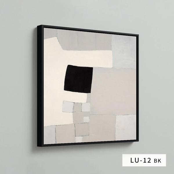 【サイズ】 W320×H320×D28mm 約500g【素材】　ナチュラルウッド・キャンバス・ティースハンガー空間に余白と洗練を。北欧スタイルの抽象アートミニマルで落ち着いた色合いが魅力の、北欧テイストのデザインアート「LUMIRA（ルミラ...