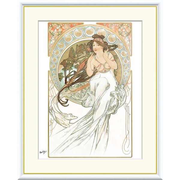 サイズ：61x49.5cm素材：・樹脂製・金装飾付・新絹本 （制作元オリジナル絵画用絹紙）・マット・ひも保証：10年間品質保証書付きアートフォト・水彩画・リーフパネル・風景画などの絵画・アートフレーム、フォトフレームなどをインテリアとしてお...